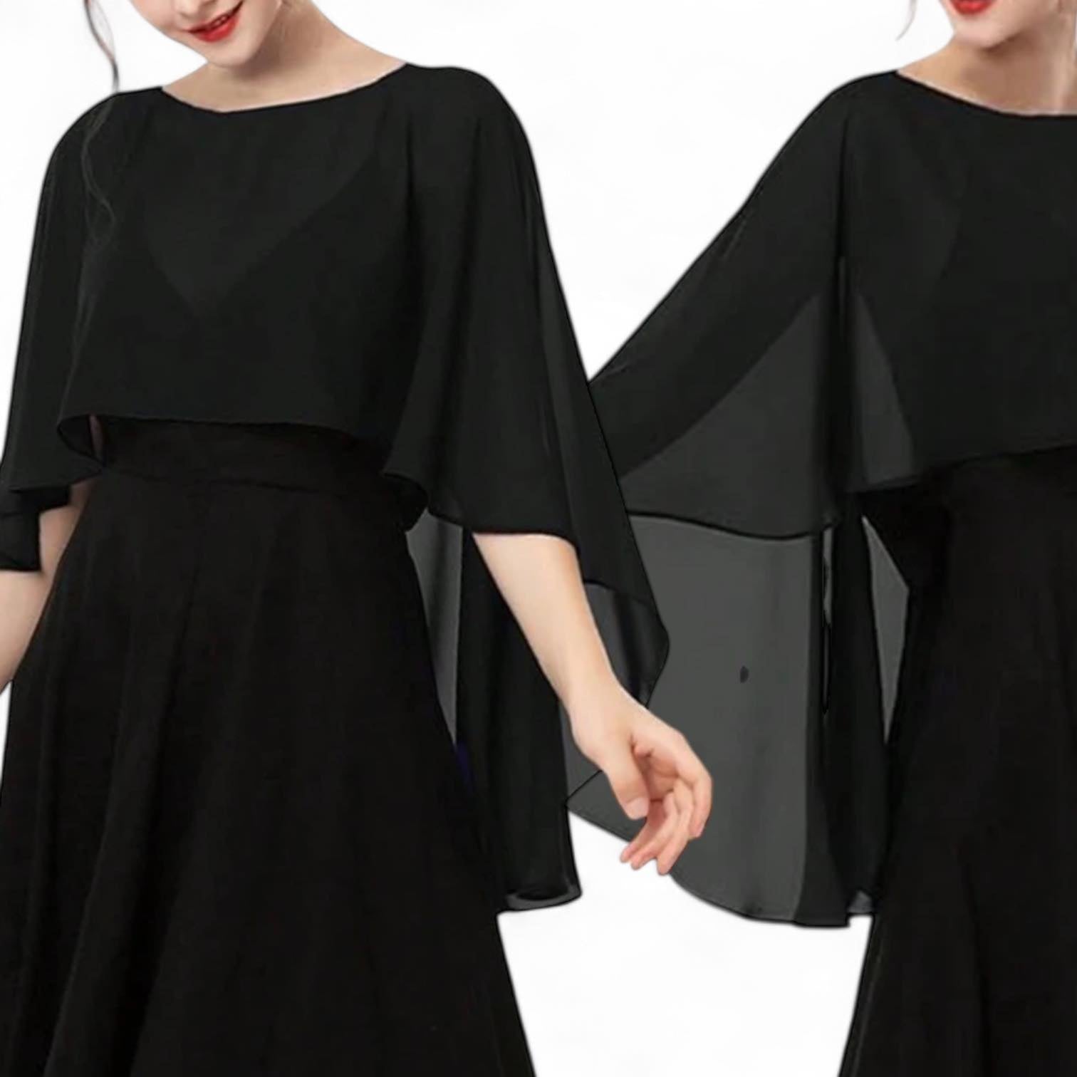 WRAP Chiffon Hi-Low Elegant Overlay Shawl – Indiana Jane MNL
