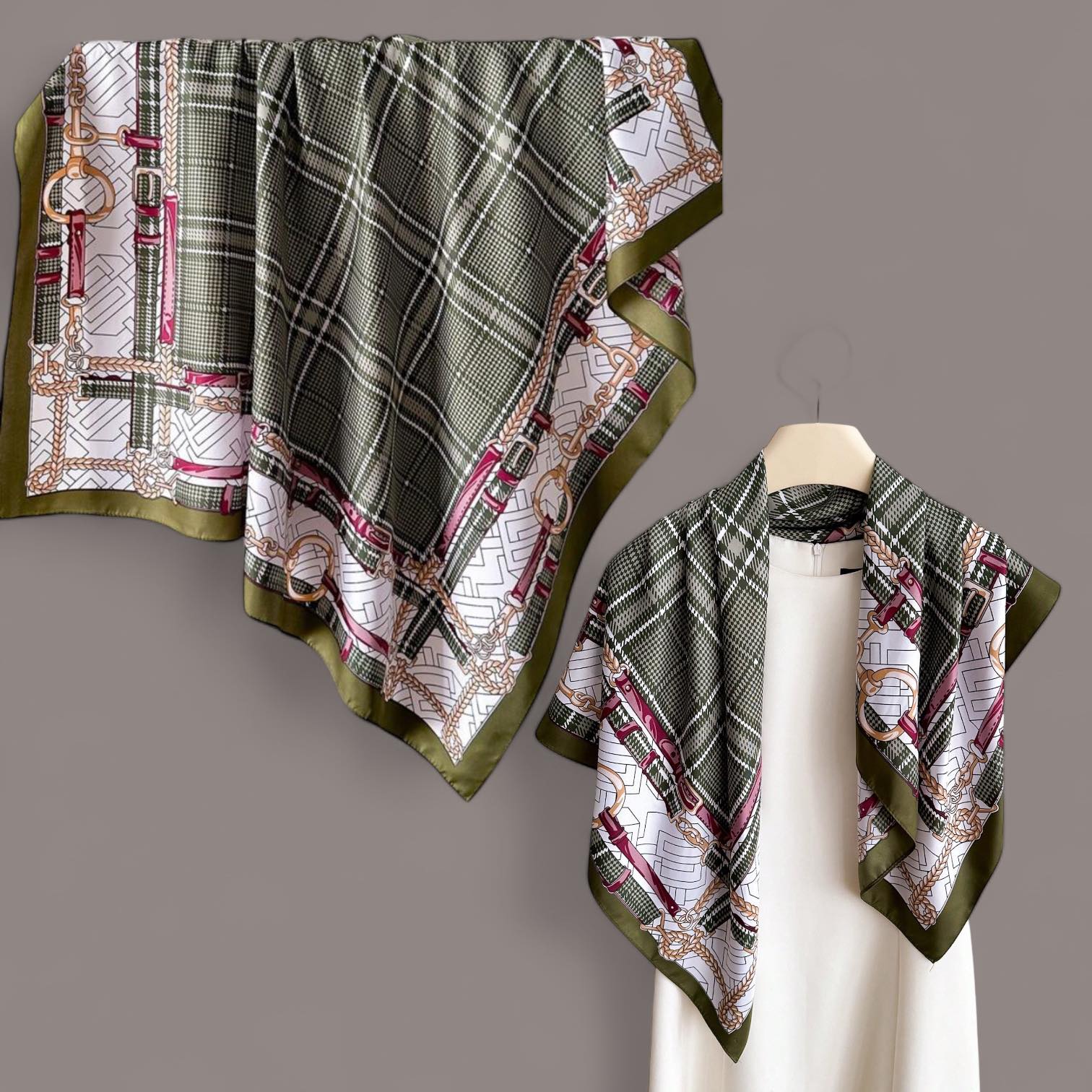 WRAP Silky Large Multiway Bandana Scarf 90x90cm – Indiana Jane MNL